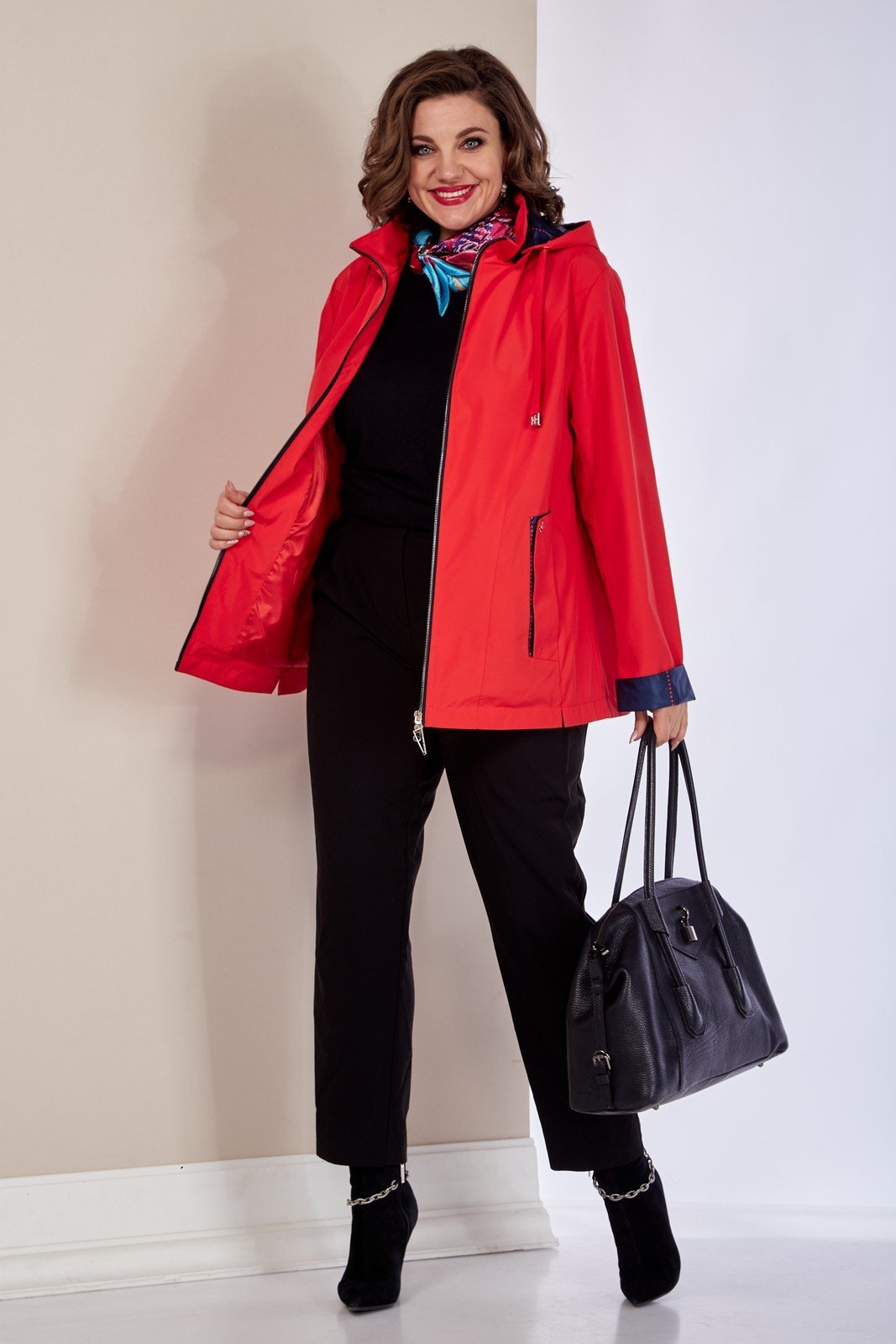 Куртка 2143 красный Shetti купить - 7% скидка | в наличии